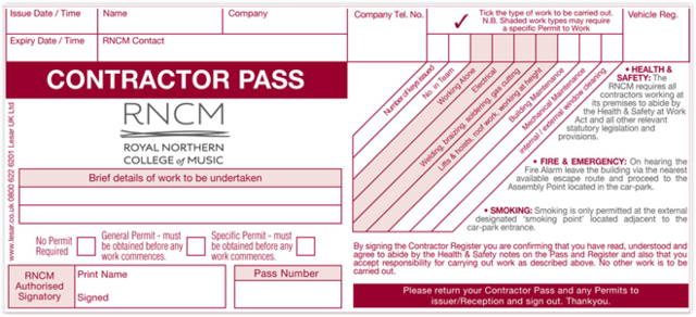 Contractor Passes | Sign in and out your contractors