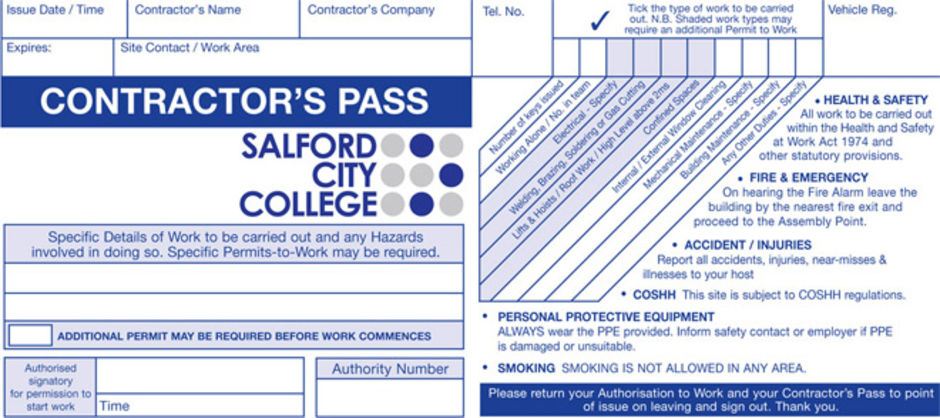 Contractor Passes | Sign in and out your contractors