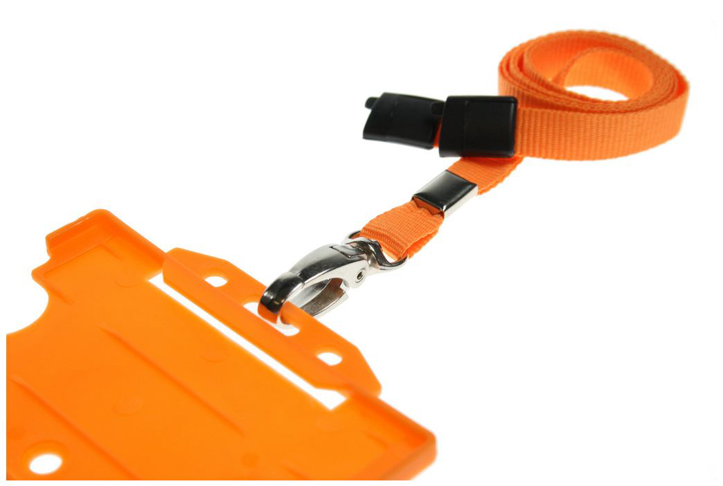 Orange Plain Lanyards from just £23.18