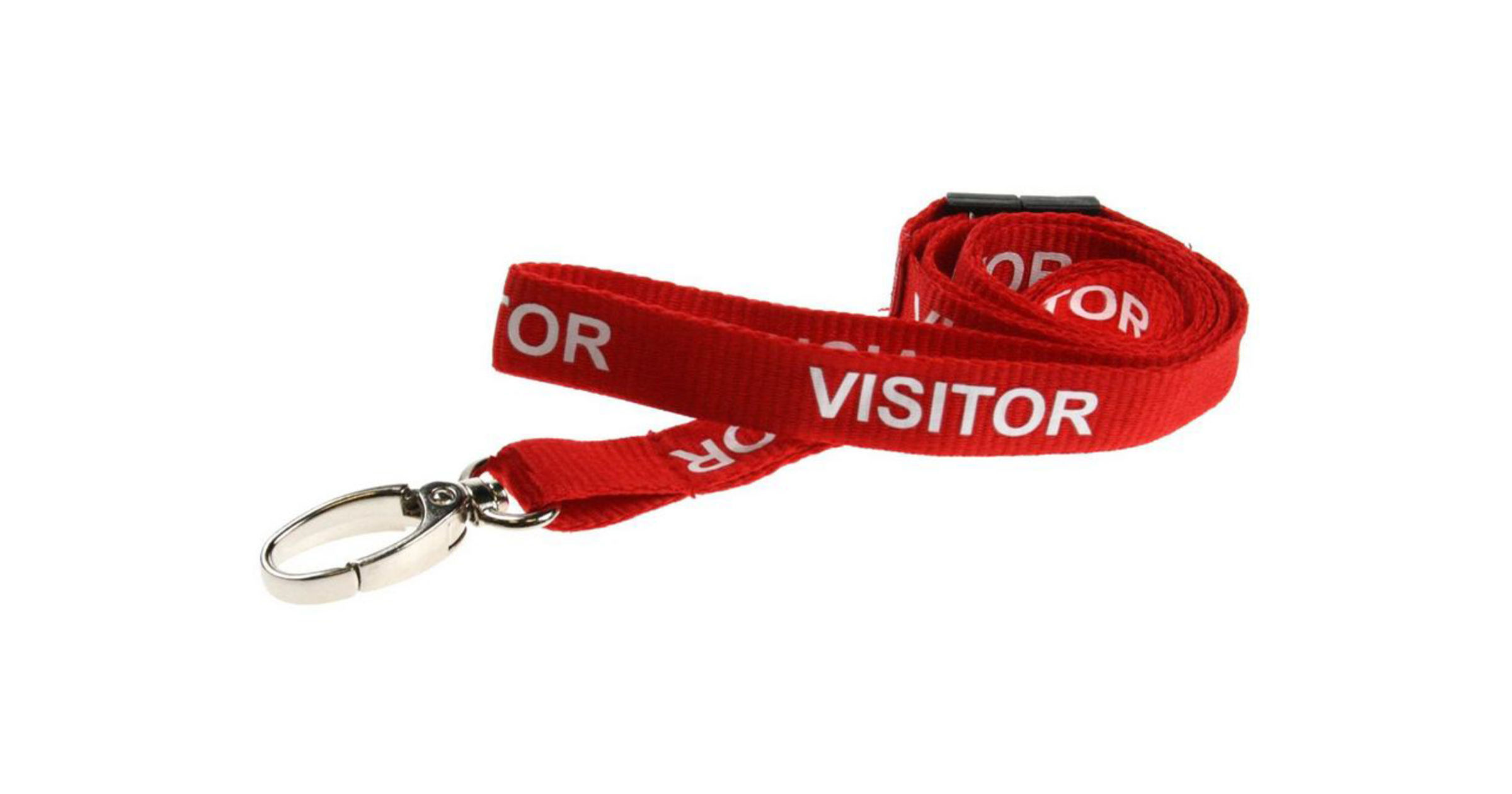 Visitor Lanyard Printed With Visitor Repeatedly