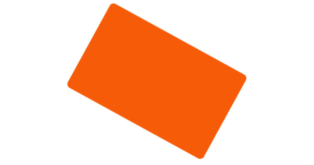 Orange Coloured Cards 100 Pack