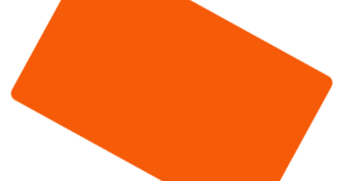 Orange Coloured Cards 100 Pack