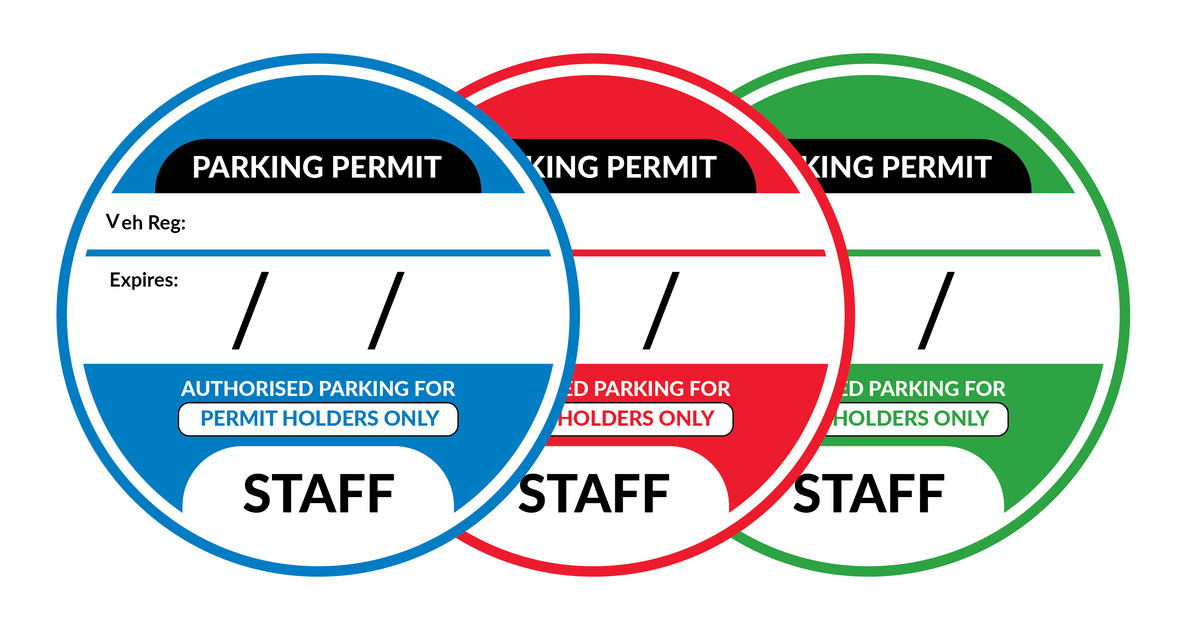 Staff Parking Permits | Ideal For Identifying Staff Cars