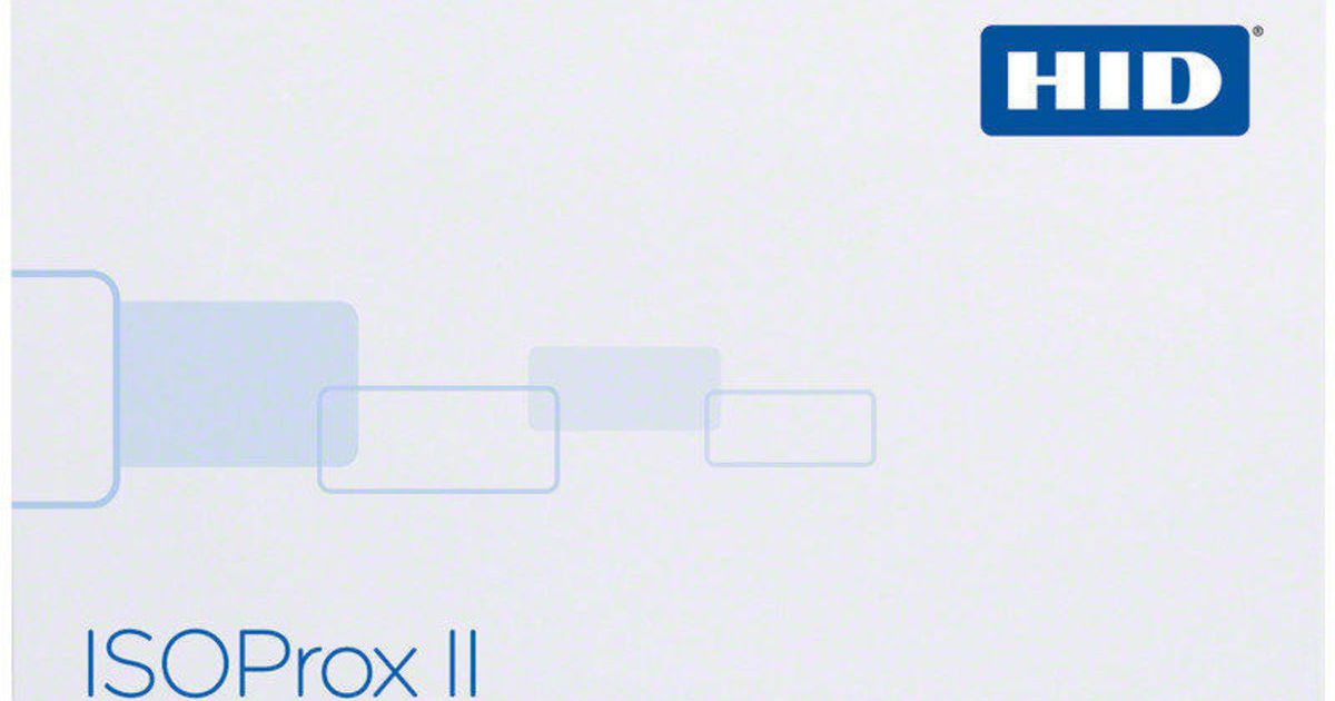 1386 ISOProx II Card ISO-Thin, Imageable HID Proximity Access Card