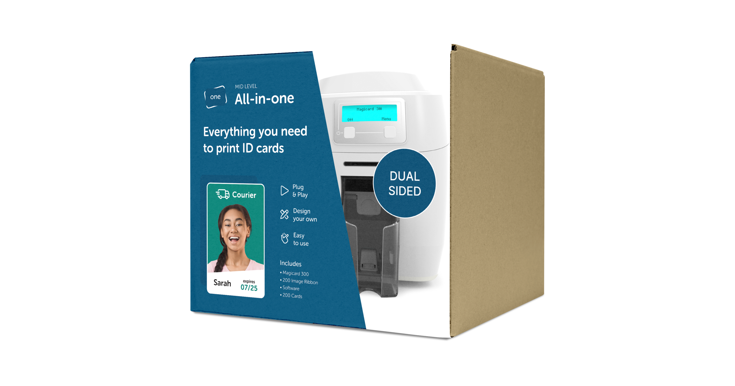 All-in-one Mid Level Magicard 300 ID Card Printer Bundle