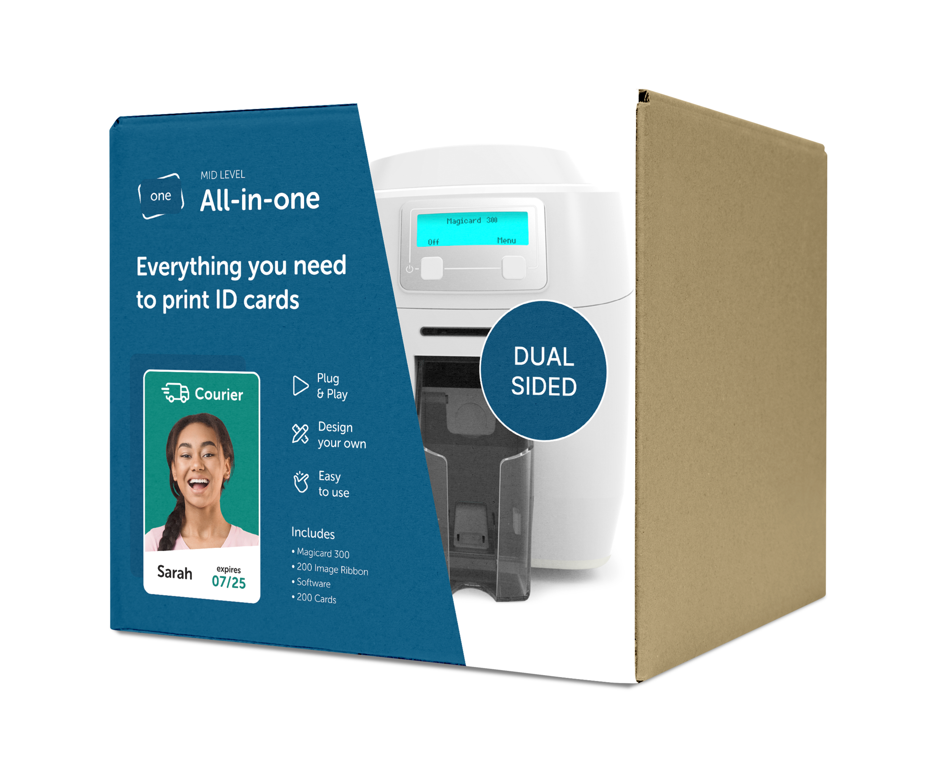All-in-one Mid Level Magicard 300 ID Card Printer Bundle