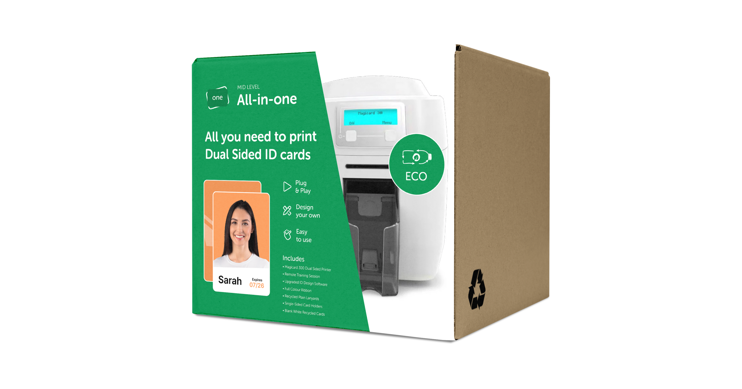 All-in-one Mid Level Magicard 300 ID Card Printer Bundle