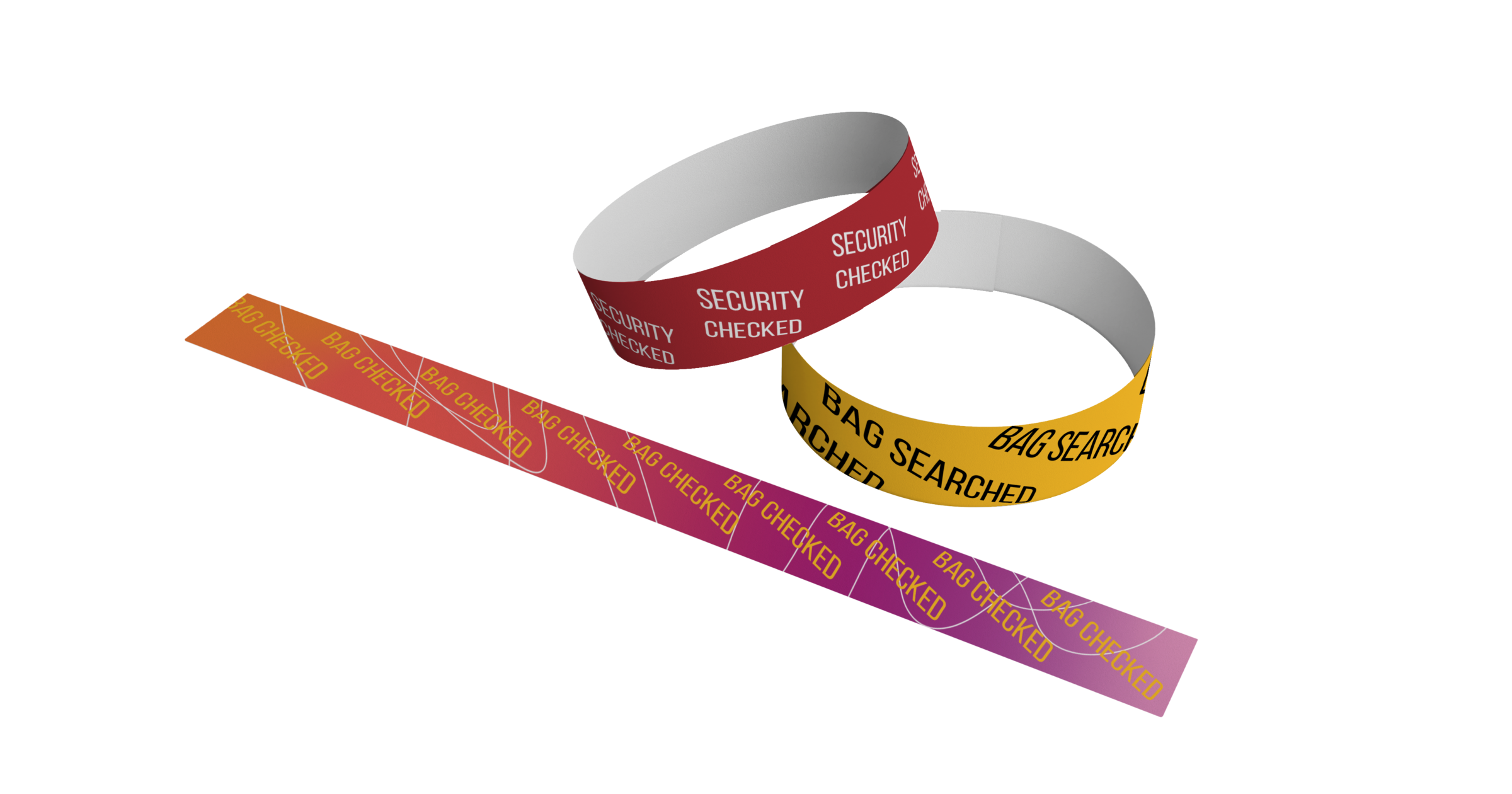 Bag Check Paper Tyvek Bands